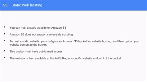 Aws Simple Storage Service S3 Pptx