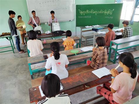 နတ်မောက်မြို့ အခြေခံပညာ အထက်တန်းကျောင်း အောင်ဆန်း တွင် နွေရာသီအခမဲ့ ဘင