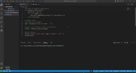 Smrutirani Das On Linkedin Python Internship Fibonacci Firsttask