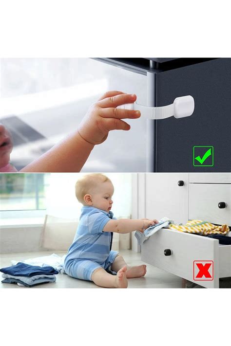 nelerbulurum 6 Adet Çocuk Bebek Koruma Güvenlik dolap çekmece tüm