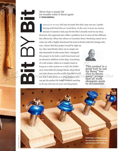 Router Bit Holder Plans • Woodarchivist