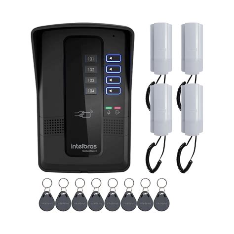 Kit Porteiro Eletrônico Coletivo Intelbras 4 Pontos