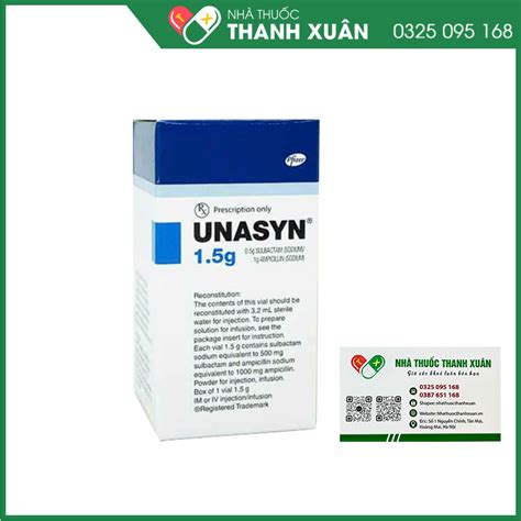 Thuốc Unasyn 1 5g điều Trị Nhiễm Khuẩn Hô Hấp Nhiễm Khuẩn Huyết Nhiễm