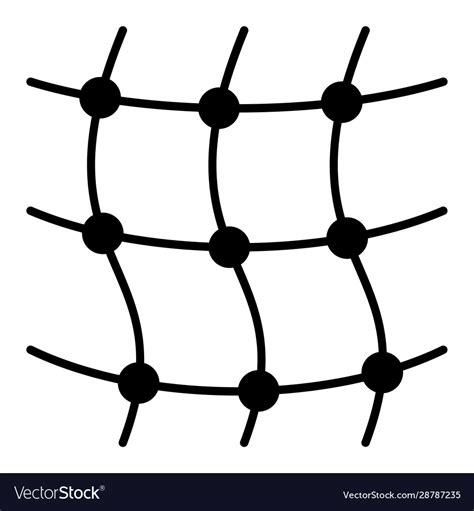 Flat Mesh Network Icon Royalty Free Vector Image