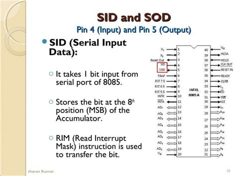 Pin Diagram Of 8085 Ppt Computer Peripherals Computing