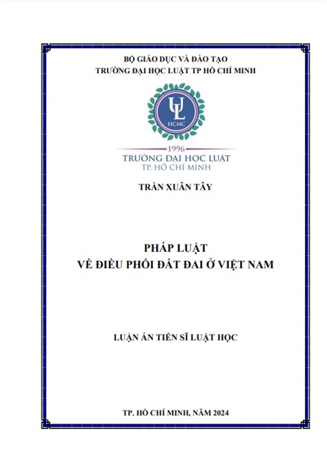 LUẬN ÁN TIẾN SĨ LUẬT HỌC PHÁP LUẬT VỀ ĐIỀU PHỐI ĐẤT ĐAI Ở VIỆT NAM Amilawfirm