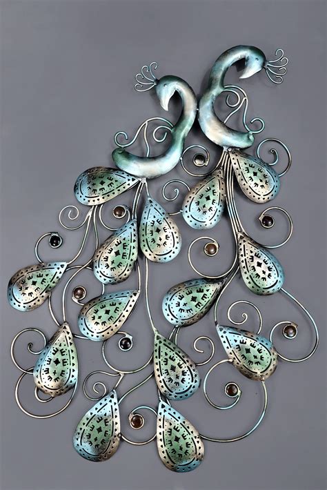 35 Couple Peacock Wall Art Handmade Exotic India Art