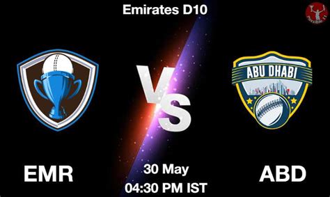 EMR Vs ABD Dream11 Prediction Team Live Cricket 30 May 2023