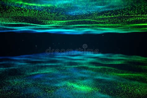 Data Technology Abstract Global Network Wave Of Particles Stock Illustration Illustration Of
