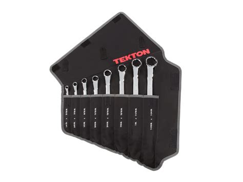 8 Piece 45 Degree Offset Box End Wrench Set Pouch TEKTON
