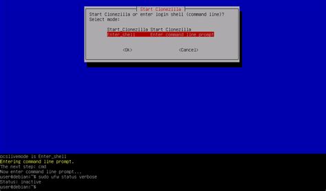 Clonezilla Live 302 Comes With Ufw Firewall In The Live System