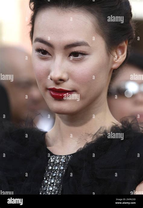 Actress Isabella Leong Poses On The Press Line At The Premiere Of The