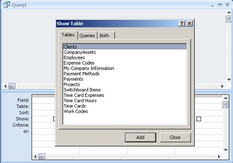 Microsoft Access Topics Introduction To Queries