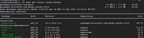 How To Install Sql Server In Rhel Rocky Linux And Almalinux