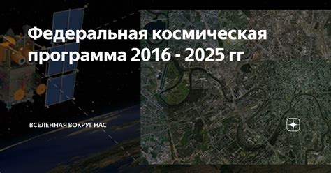 Федеральная космическая программа 2016 2025 гг Вселенная вокруг нас