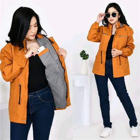 Jual Jaket Parka Wanita Premium Hoodie Cewek Size Ml Xl Xxl Xxxl