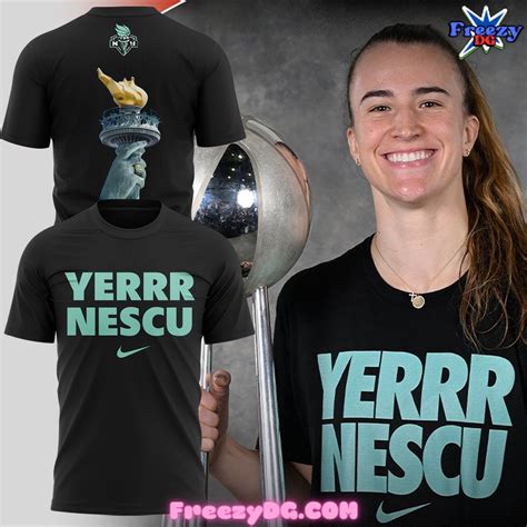 Sabrina Ionescus Yerrr Nescu New York Liberty T Shirt Freezydg