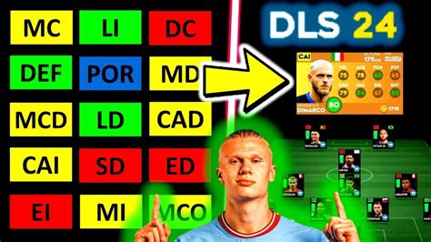 Los 5 MEJORES JUGADORES por POSICIÓN en DLS 24 2025 CODIGOS BLASS
