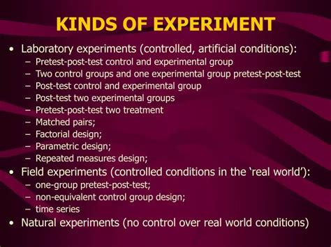 Ppt Kinds Of Experiment Powerpoint Presentation Free Download Id