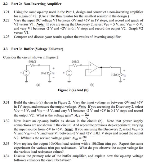 solved 3 1 part 1 inverting amplifier consider the