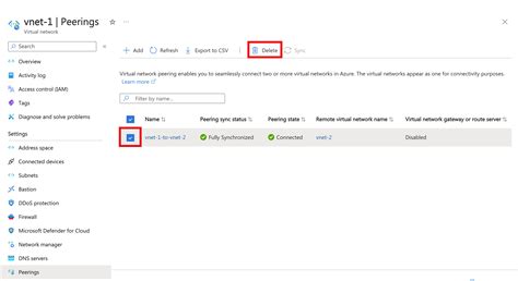 创建、更改或删除 Azure 虚拟网络对等互连 Azure Docs 创建、更改或删除 Azure 虚拟网络对等互连 Azure Docs