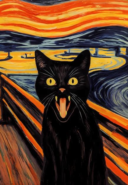 Premium Ai Image Crazy Cute Cat