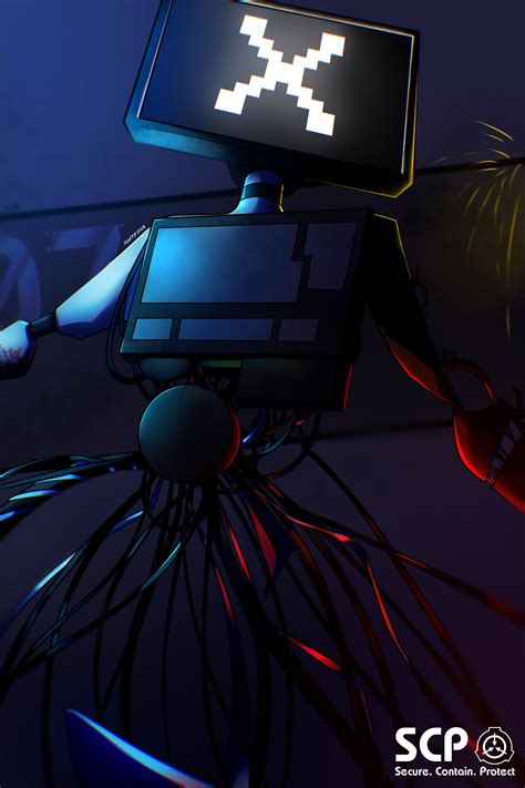 Drawing Of Scp 079 But He Got A Little Upgrade Scp