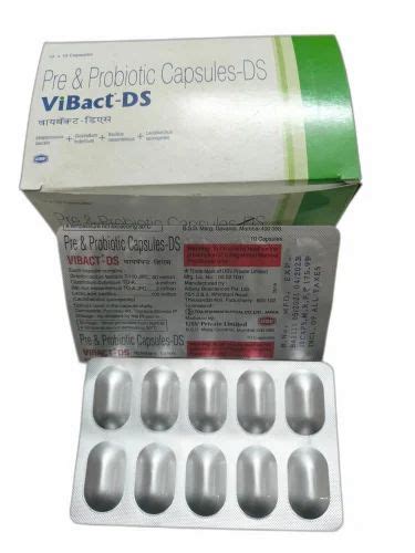 Vibact Ds Pre Probiotic Capsule Packaging Size 10 X 10 Capsules 2