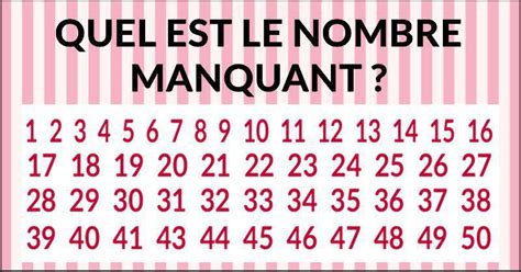 La Plupart Des Américains Nont Pas Pu Repérer Le Nombre Manquant Au