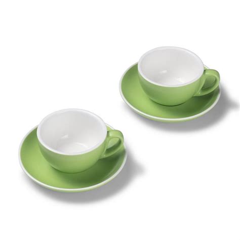 Terra Home Cappuccinotasse Terra Home 2er Cappuccinotassen Set Grün