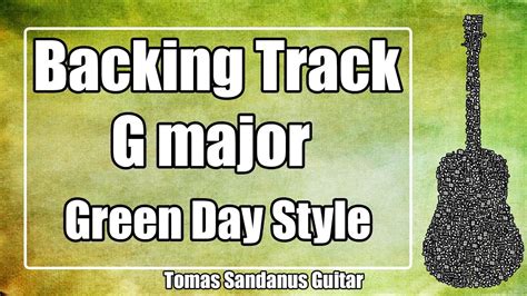 Green Day Style Backing Track In G Major
