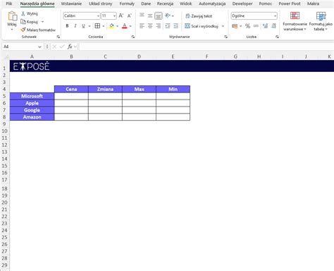 Typy Danych W Excelu Exposepl Kursy I Szkolenia It