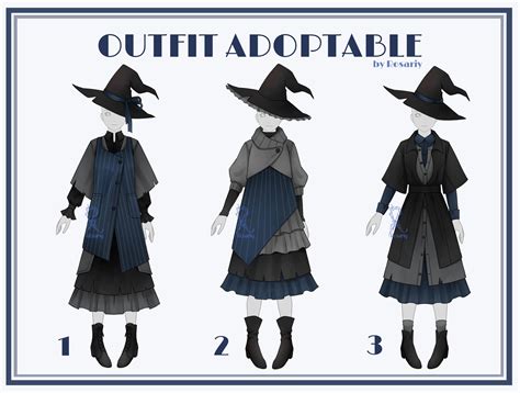 Open 13 Adoptable Fantasy Outfit 61 By Rosariy On Deviantart