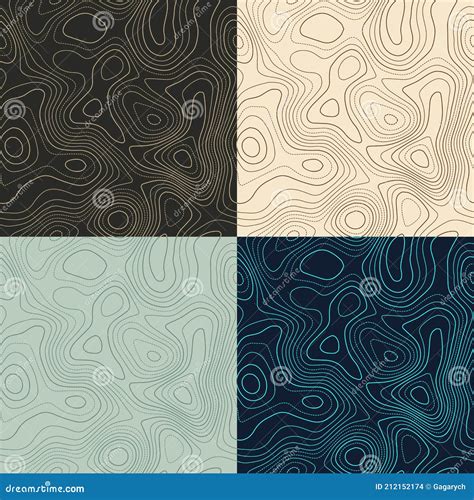Topography Patterns Vector Illustration 211575856