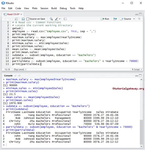 R Read Csv Function