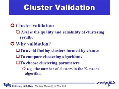 Cluster Validation Cluster Validation Q Assess The Quality