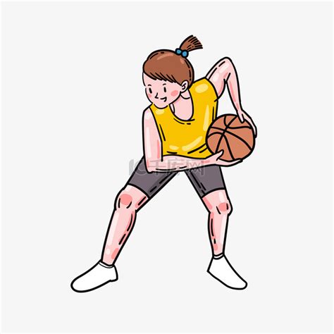 打篮球女生素材图片免费下载 千库网