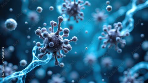 Semaglutide Molecule With Cells And Rna Strands Illustrating Its Molecular Structure And