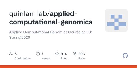 github quinlan lab applied computational genomics applied