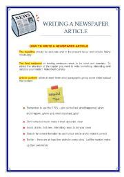 How To Write A Newspaper Article Quietrebel Writer