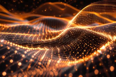 Magnetic Fields Concept With Dynamic Energy Flow Glowing Force Lines And Abstraction Stock