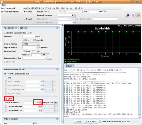 jperf jitter measurement