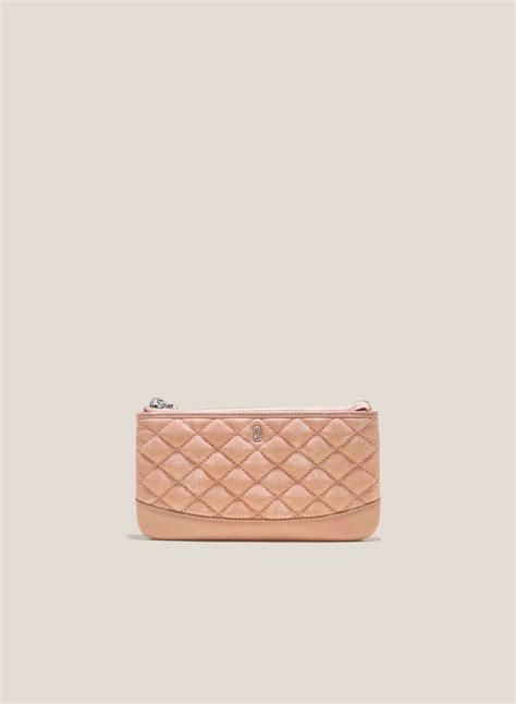 Caro Pattern Quilted Clutch Wll 0268 Light Pink Vascara