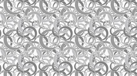 Grey Seamless Overlapping Circles Background Pattern Vector Image Stock Vector Illustration Of