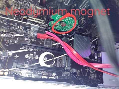 Aio For Old Graphics Card Stopped Working So I Used A Magnet To Hold The Impeller In Place