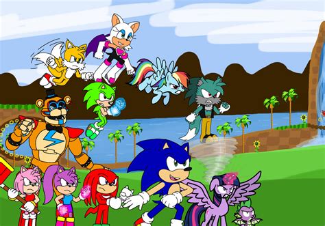 Sonic And His Friends Ready To Fight By Jadyellysparkle On Deviantart