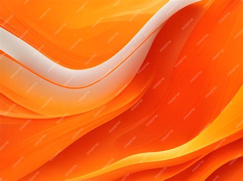 Premium Ai Image Orange Flow Background