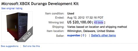 Alleged Durango Dev Kit Sells For Over 20k On Ebay Gamerevolution