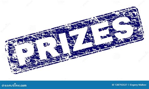 Scratched Prizes Framed Rounded Rectangle Stamp Stock Vector