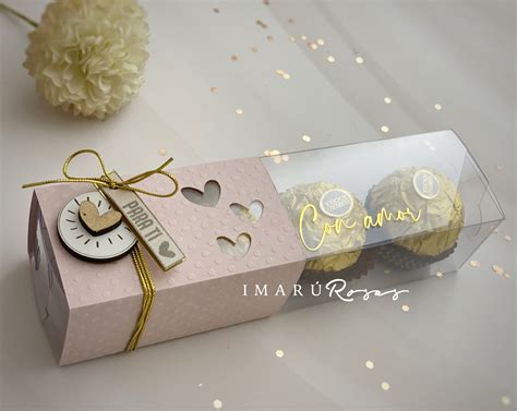 Molde de caja de acetato para bombones para ti con amor Etsy España